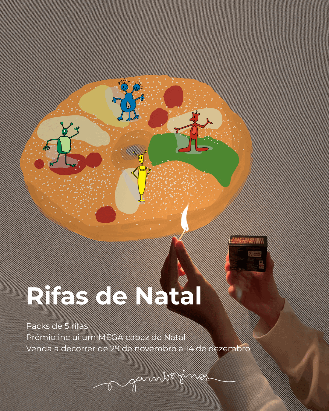 Rifas de Natal GBZ (pack 5 rifas) - Gambozinos